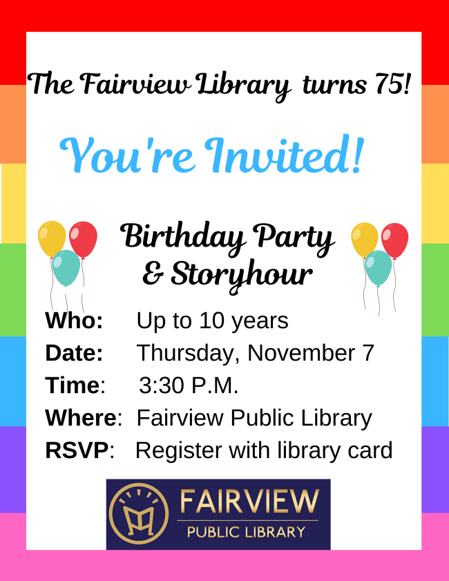 Library News: Celebrate the library's 75th Anniversary!