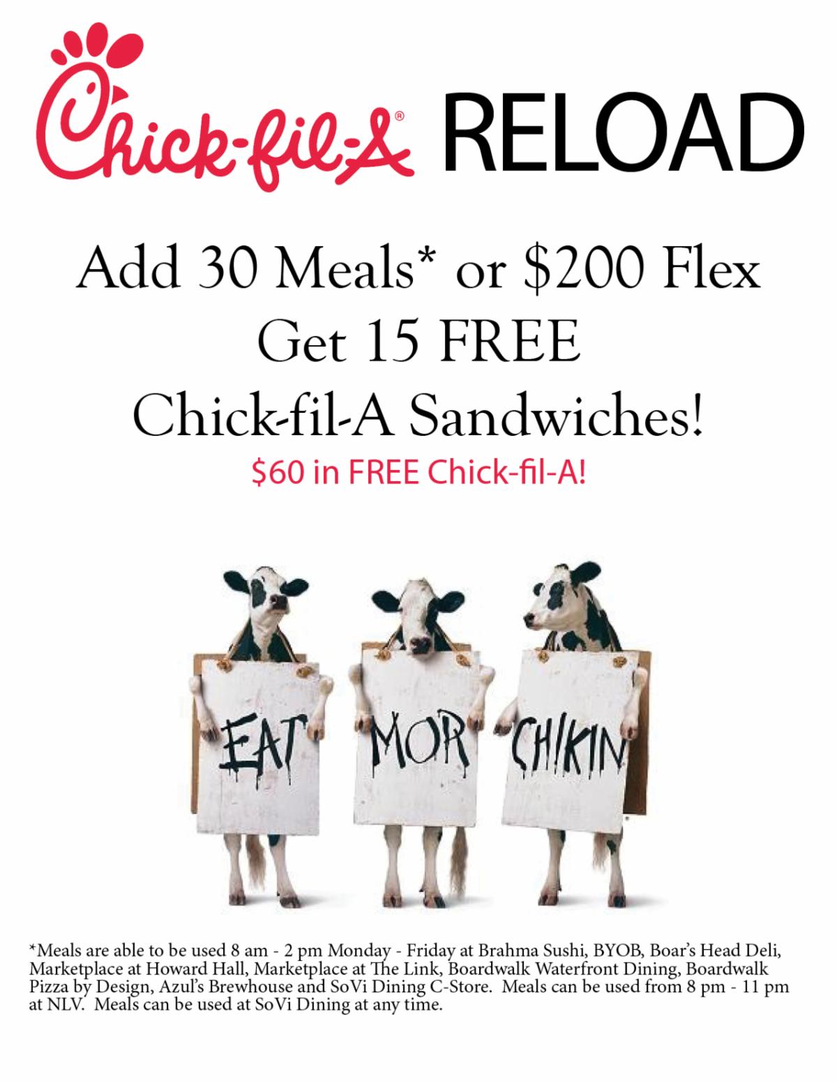 FREE CHICK-FIL-A/STARBUCKS