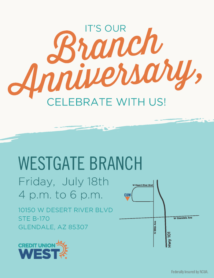 🎉 Join the Celebration: Credit Union West’s Anniversary at Westgate!