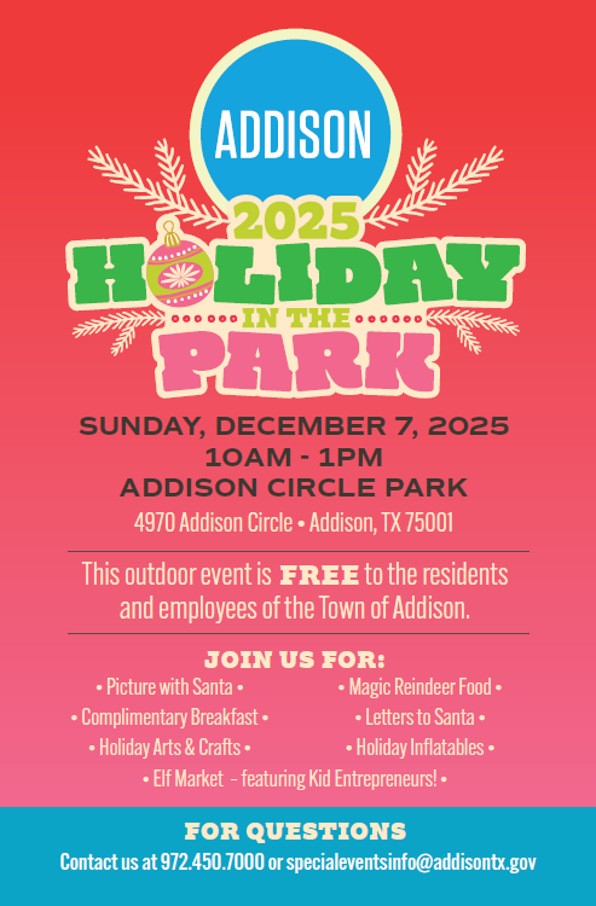 Here's your Weekly Update from the Town of Addison 11.21.25