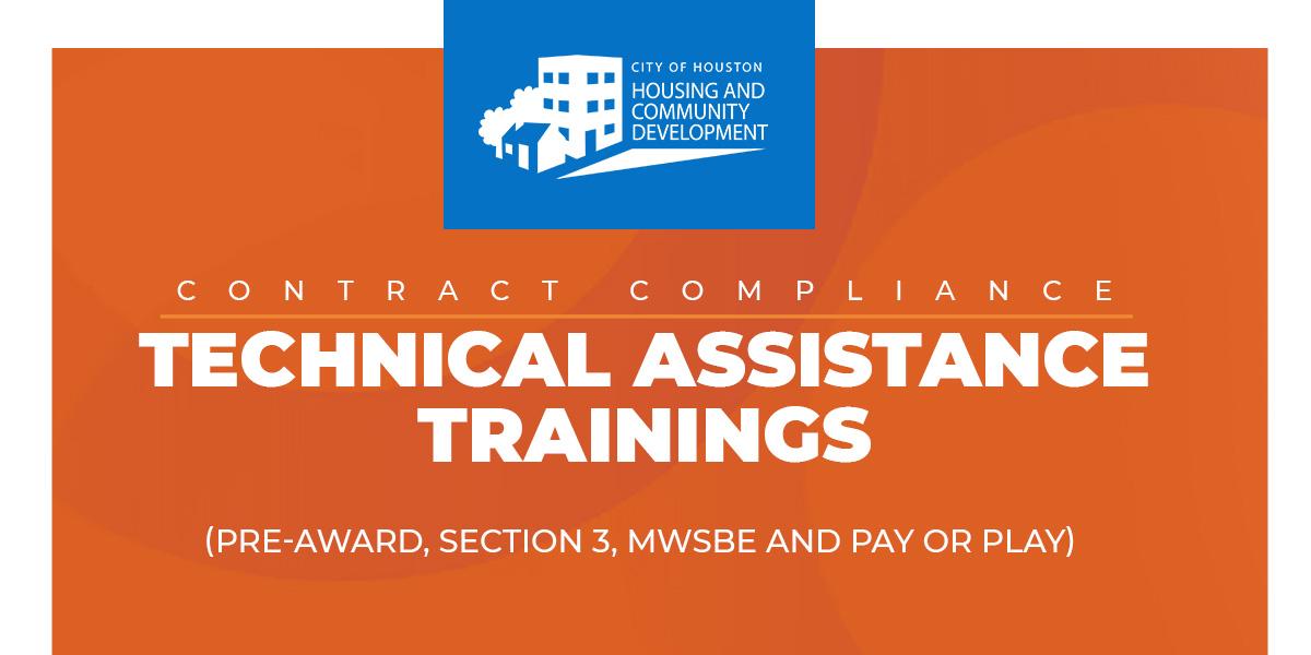 Contract Compliance Technical Assistance Training