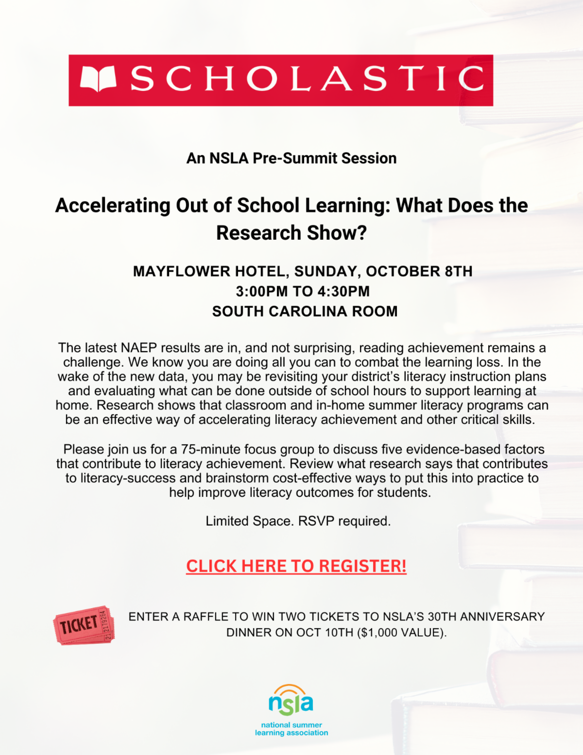 What You Need to Know Before You Come to the NSLA Summit