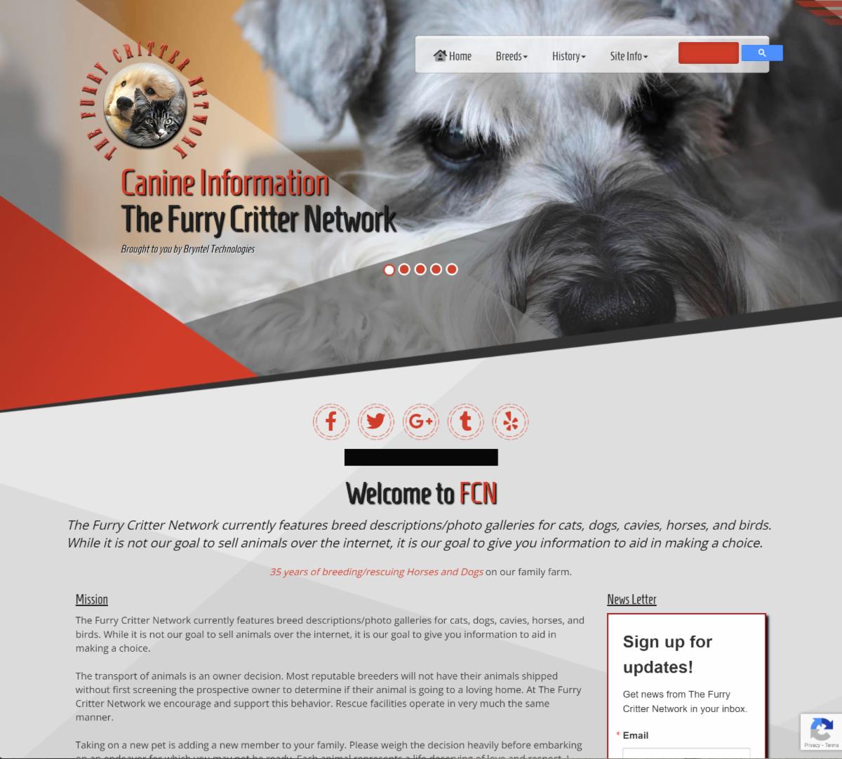 11/6/2022 update from The Furry Critter Network