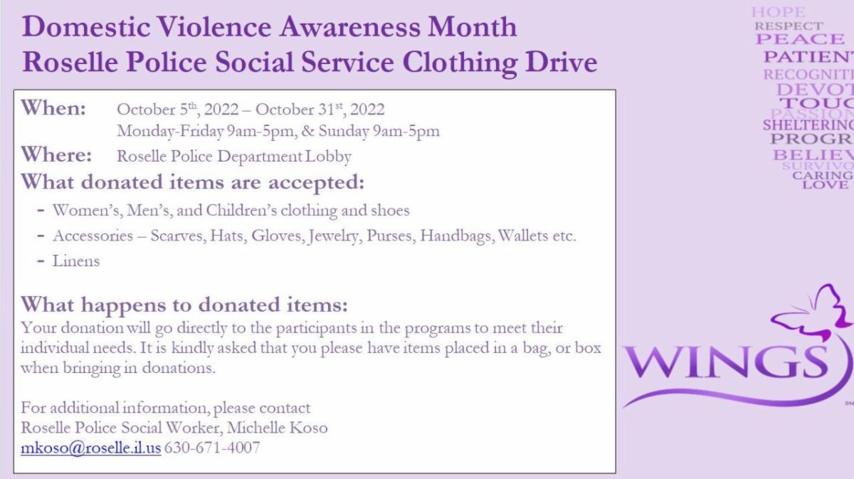 News from the Village of Roselle - October 6, 2022