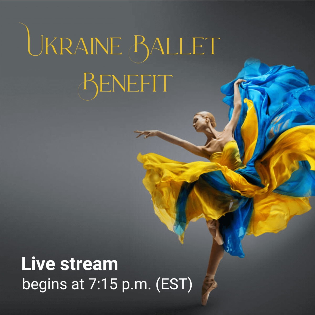 TONIGHT at 7:30 p.m. (EST): Ukraine Ballet Benefit