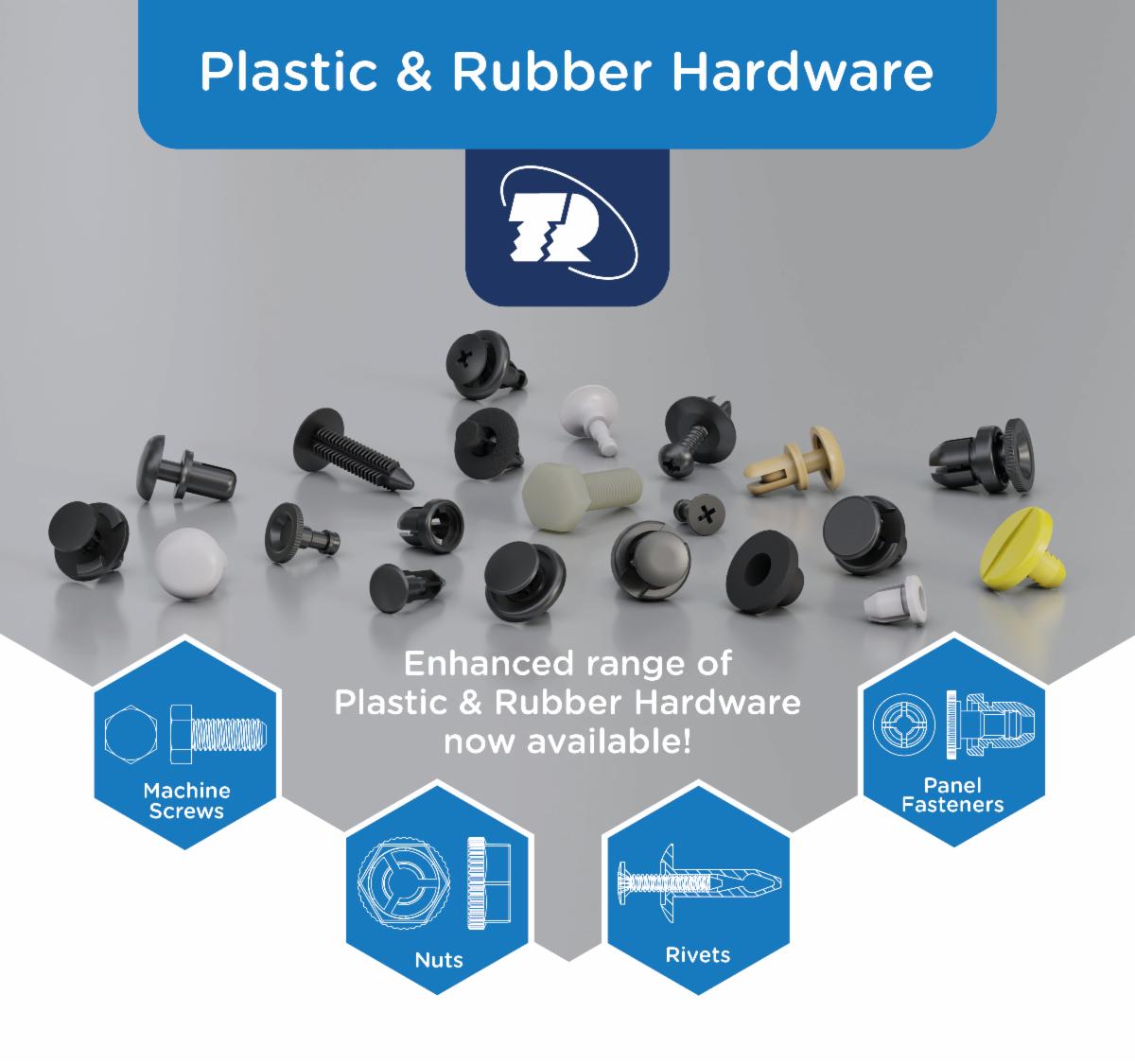 Enhanced range of Plastic & Rubber Hardware now available on our website!