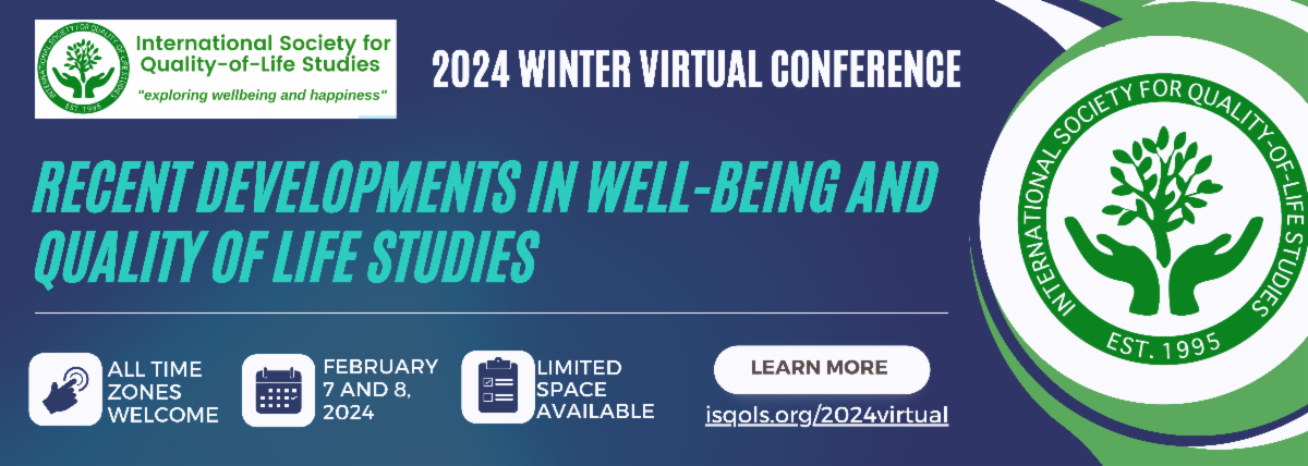 Abstract Deadline Soon! ISQOLS 2024 Virtual Winter Conference