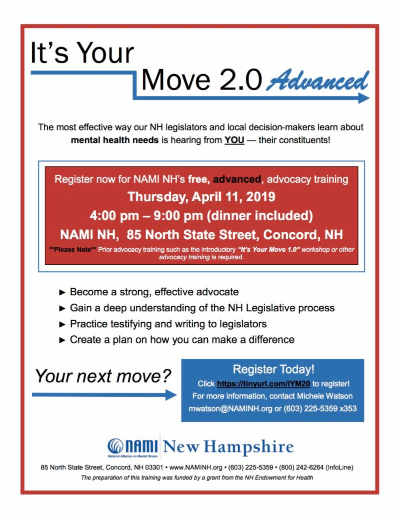 March 31, 2019 NAMI NH ENews