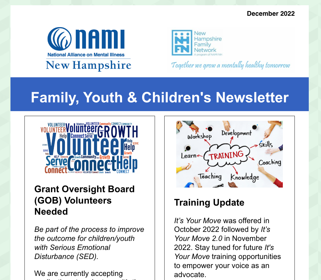 December 31, 2022 NAMI NH ENews