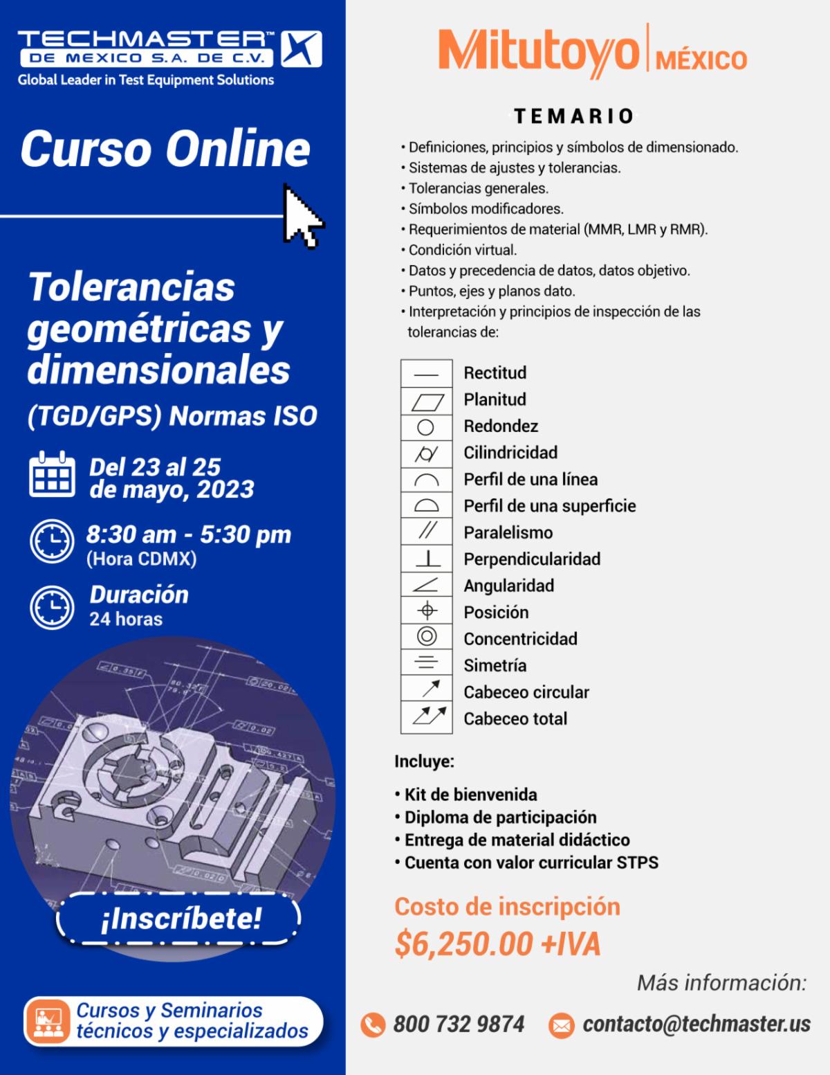 Curso online: Tolerancias geométricas y dimensionales (TGD/GPS) Normas ISO