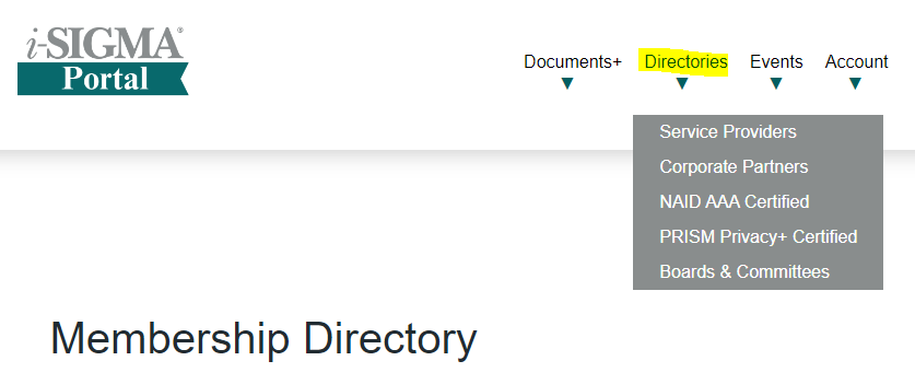 Updating Your New i-SIGMA Member Portal