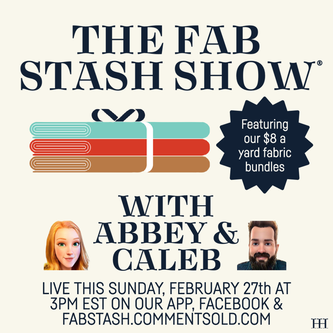 Fresh & Fab Fridays® Feb.25th with HomeGrown HomeSewn