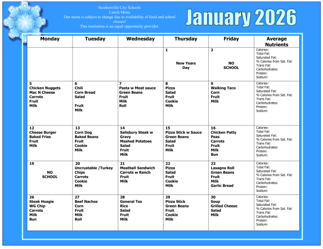 January 2026 (SHS) Newsletter
