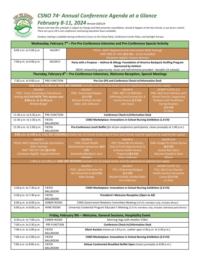 CSNO 2024 Conference | Know Before You Go #1