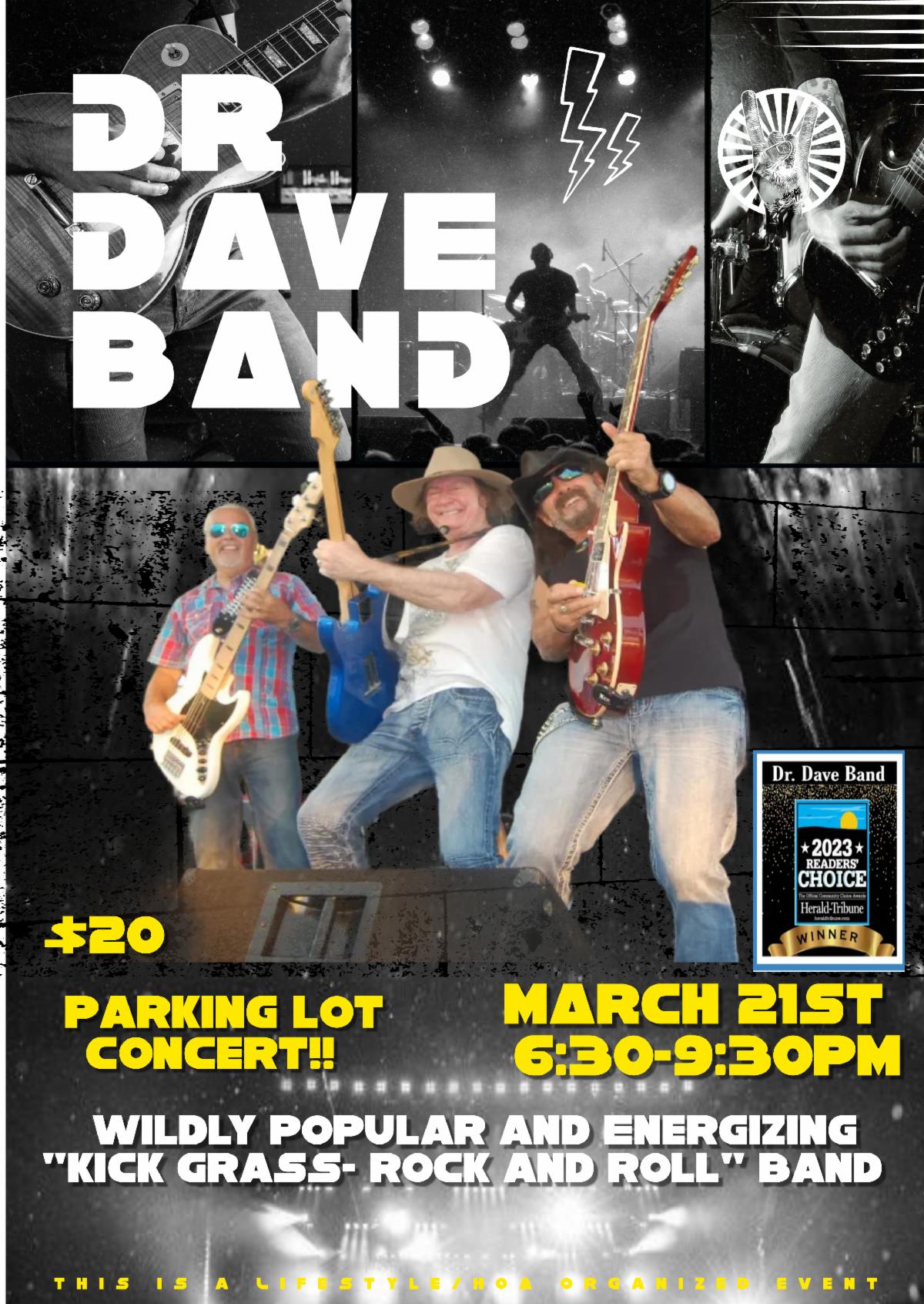 Dr Dave Band Parking Lot Concert 3/21/25