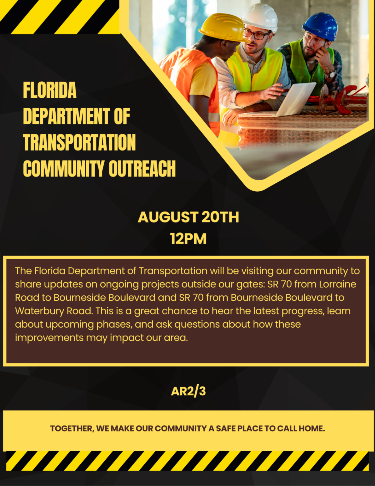 LIFESTYLE/HOA ORGANIZED EVENT UPDATES AND REMINDERS