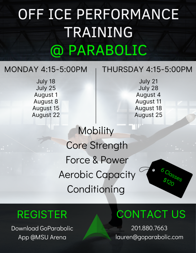 Off ice conditioning classes!