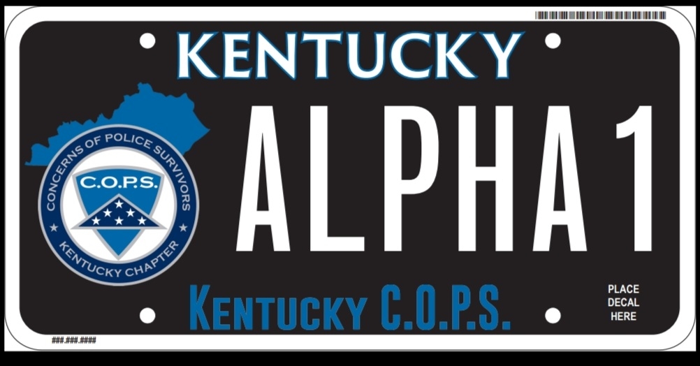 KY C.O.P.S. License Plate COMING SOON