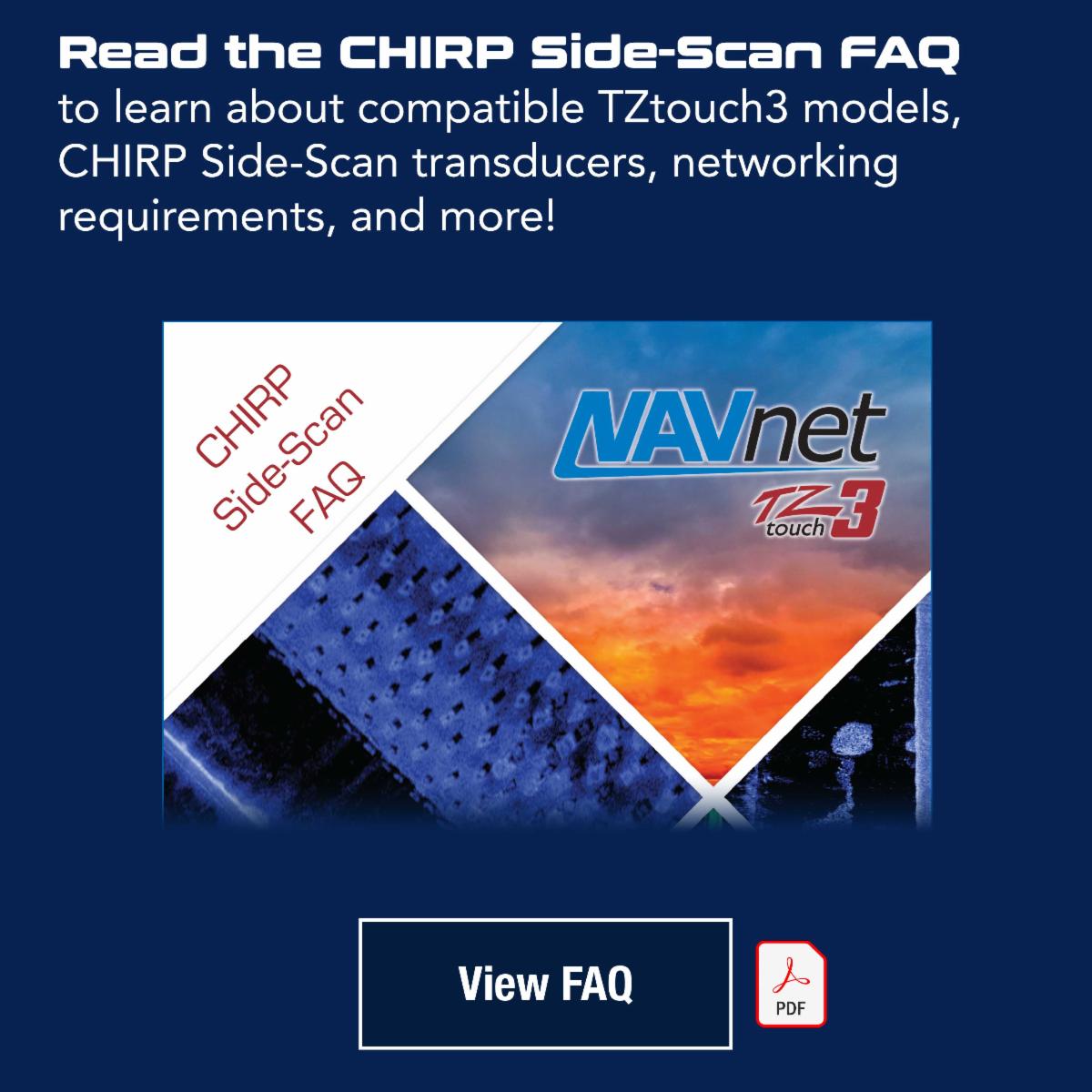 TZtouch3 Adds CHIRP Side-Scan To Its Fish Finding Arsenal