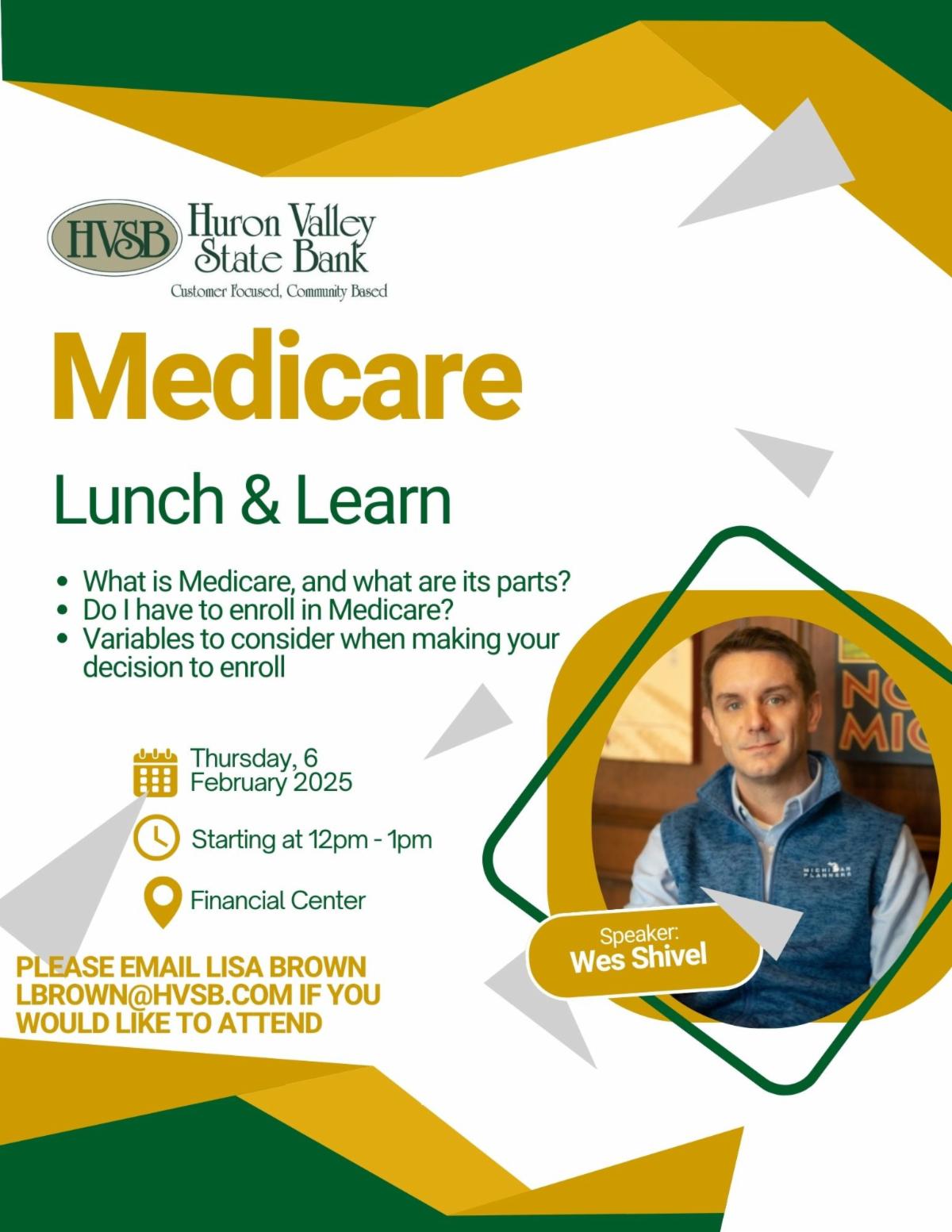 News from Huron Valley State Bank