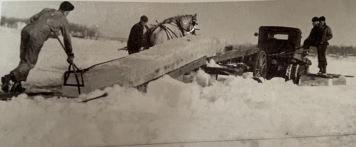 Ice Harvesting at the Lakes!