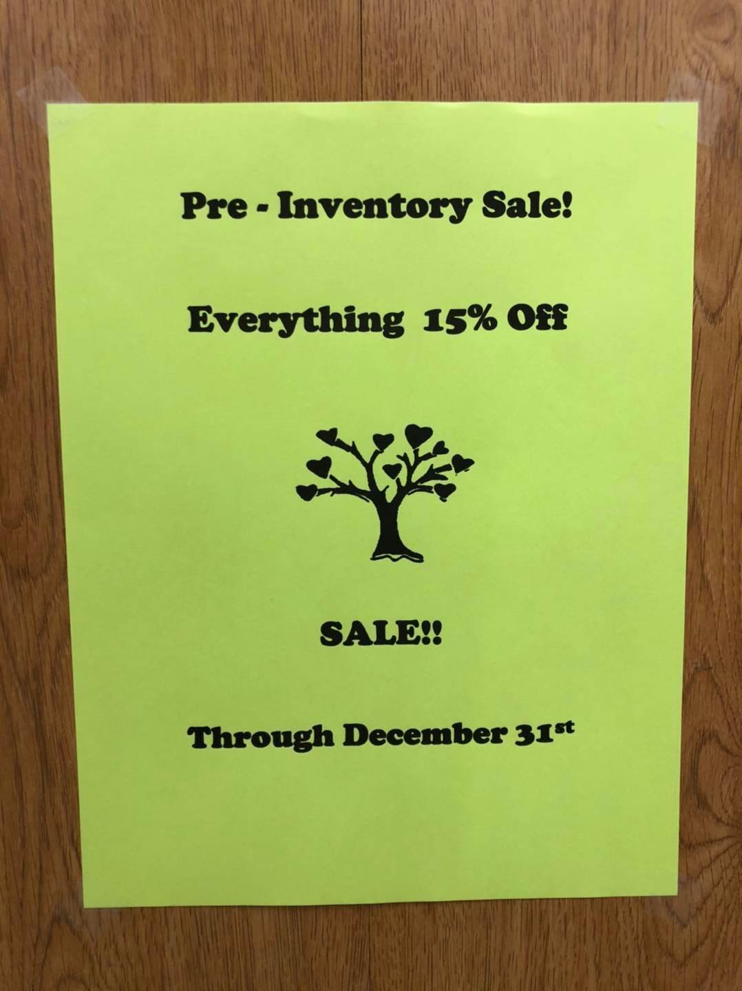 Pre-Inventory Sale!
