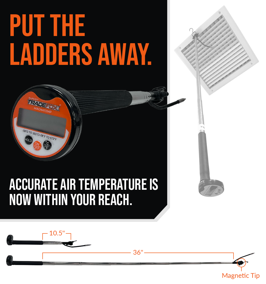 PUT THE LADDERS AWAY 🦊 Accurate Air Temperature is Now Within Your Reach