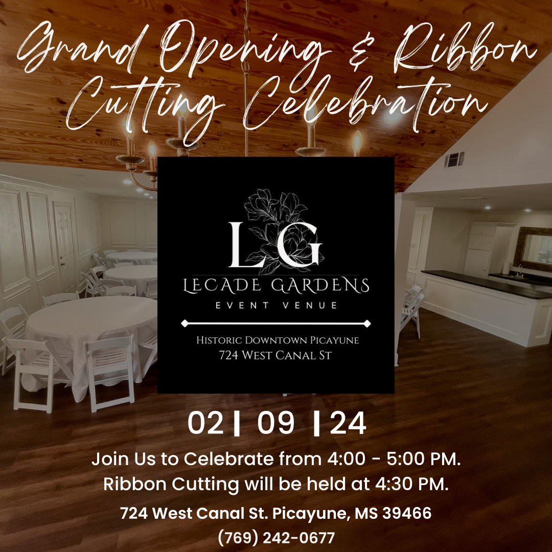 Join Us For LeCade Gardens Event Venue Ribbon Cutting!