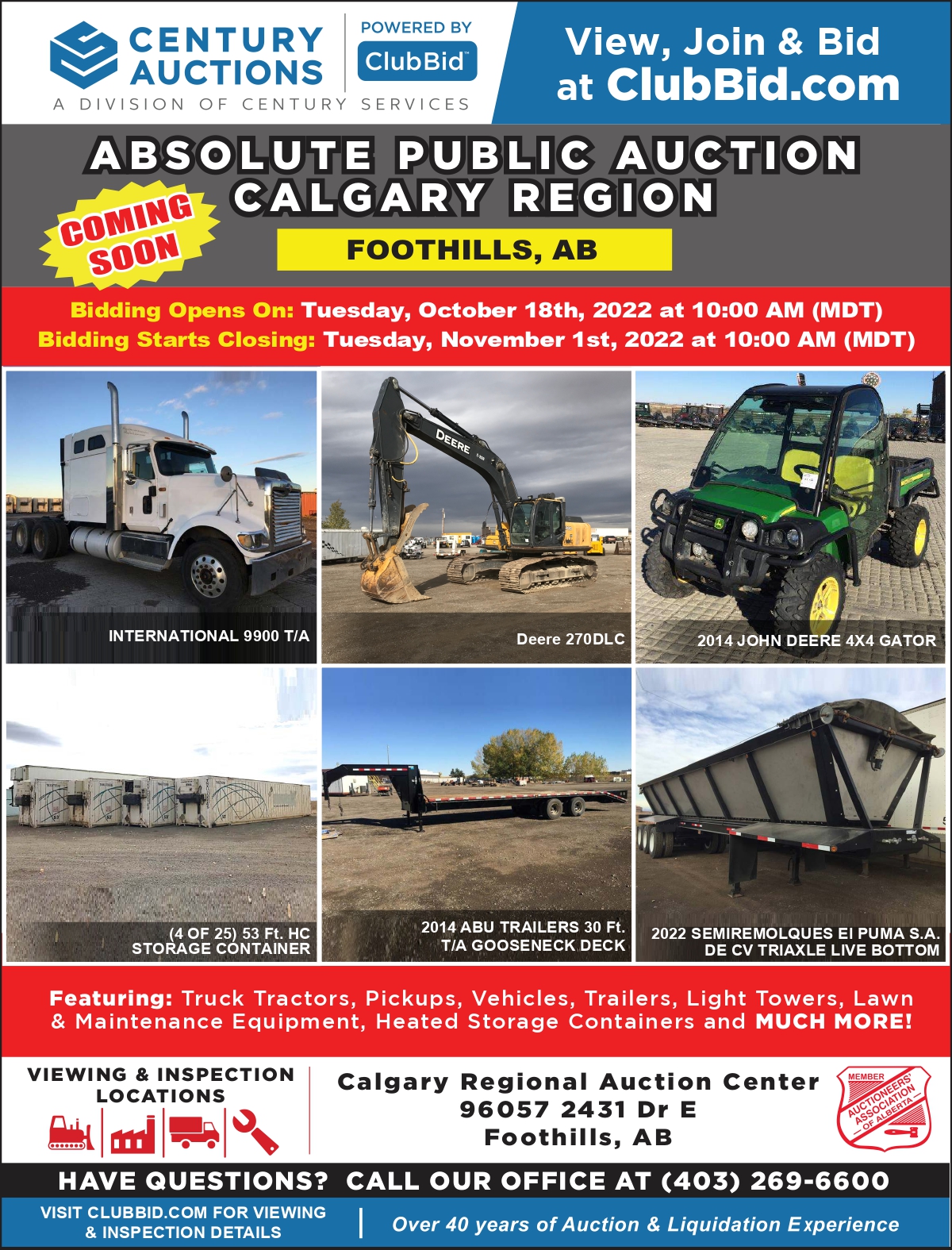 Final Day to Bid! Absolute Public Lloydminster Consignment Auction ...