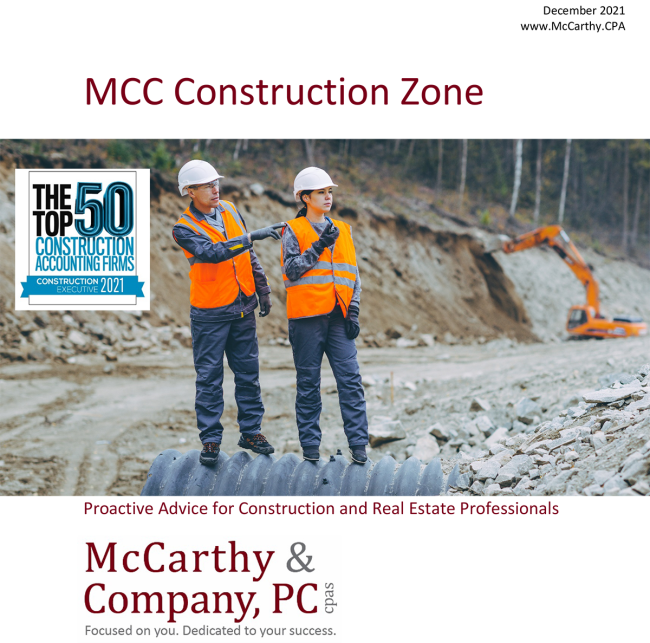 Read the December Issue of MCC Construction Zone
