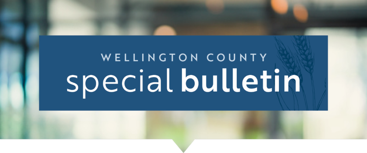 Wellington County Tariff Special Bulletin