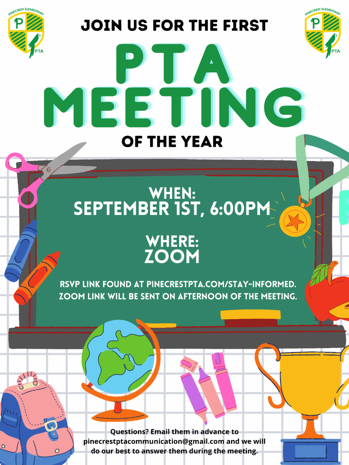 Playdates, Welcome Letter, Welcome Week Schedule, PTA Online School ...