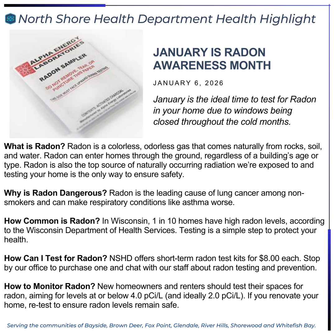 Village of Whitefish Bay Bi-Weekly Newsletter 1-12-25