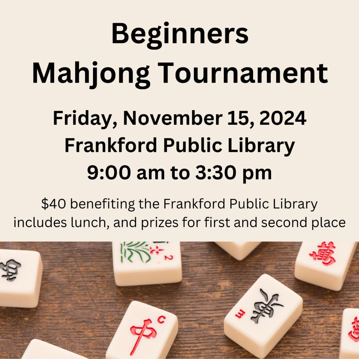Beginners Mahjong Tournament