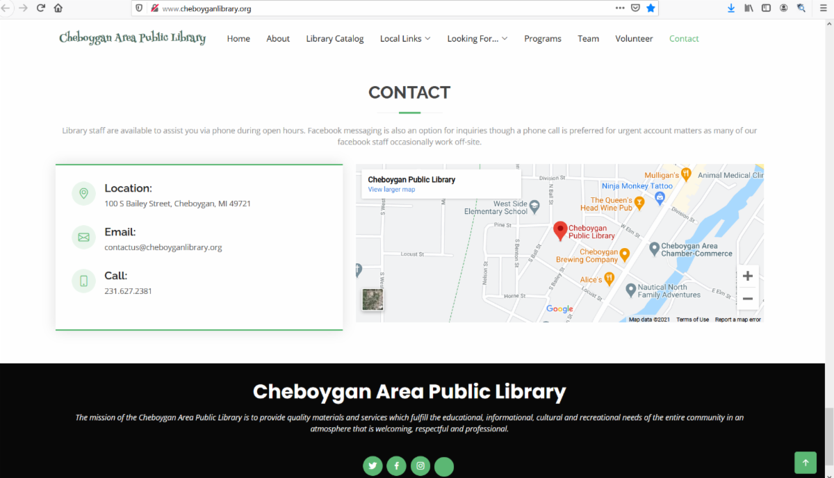 Hello, Check out the News from the Cheboygan Area Public Library!