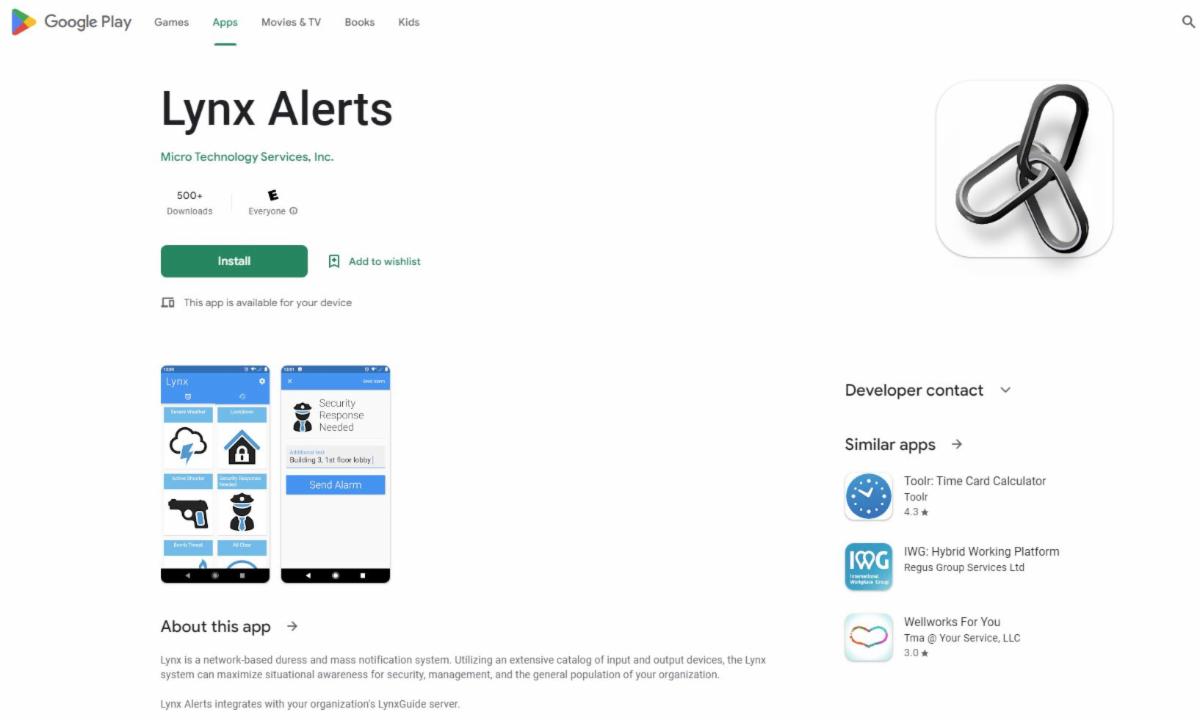 Alert: All Courthouse Employees Are Advised to Install the Lynx Alert ...