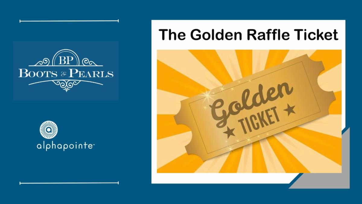 Boots & Pearls: Golden Raffle Ticket