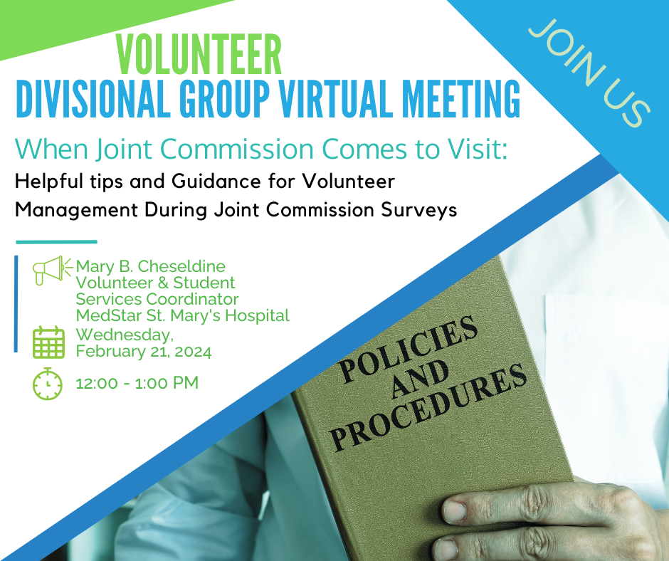 Join us | Volunteer Divisional Group Meeting | February 21, 2024