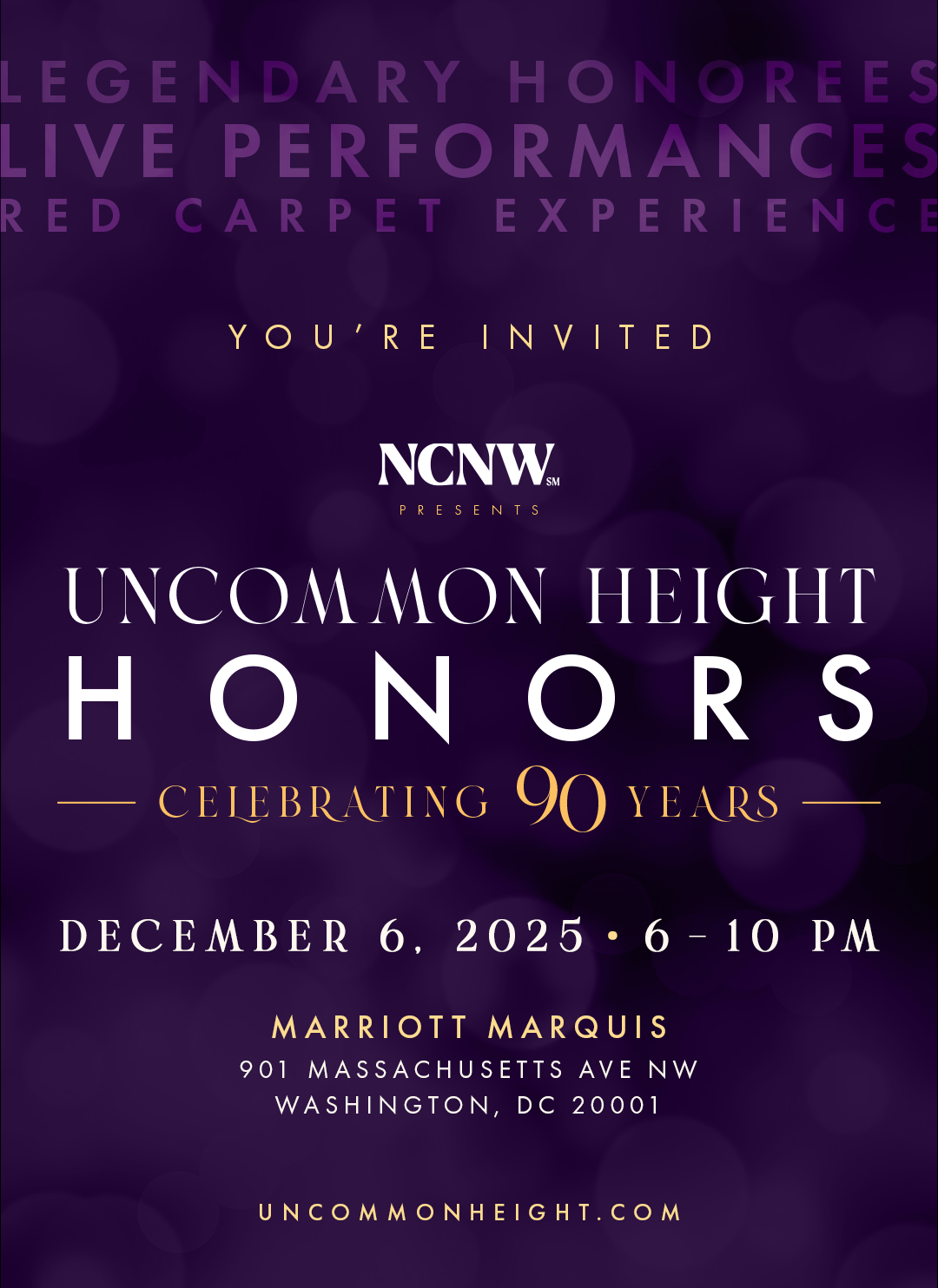 2025 UNCOMMON HEIGHT - Celebrating 90 Years - Join Us!