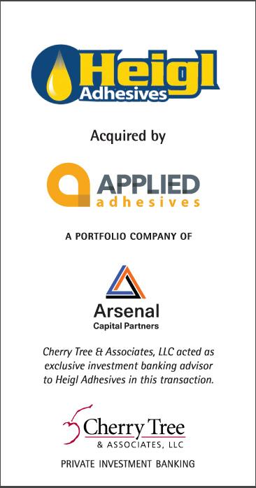 Cherry Tree Advises Heigl Adhesives on its Sale to APPLIED Adhesives
