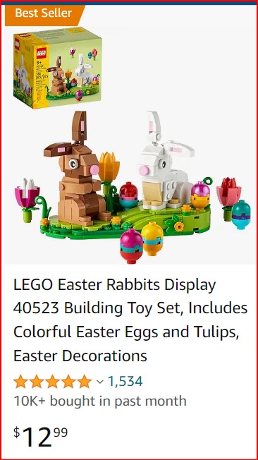 Don't miss our Lego's Easter set!