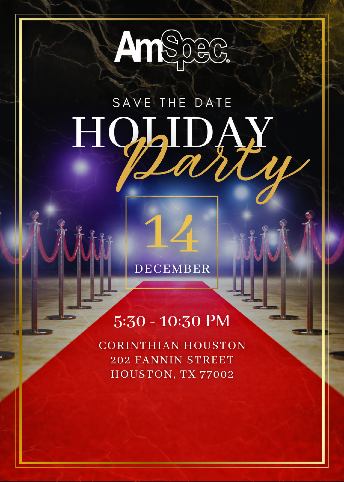 Save the Date! AmSpec Holiday Party – December 14, 2023