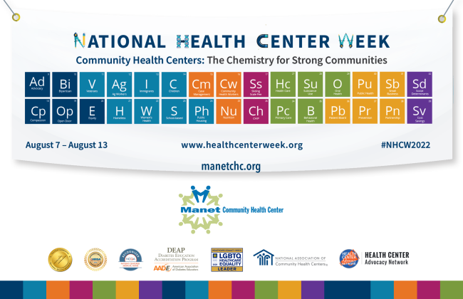 Celebrate National Health Center Week with Manet!