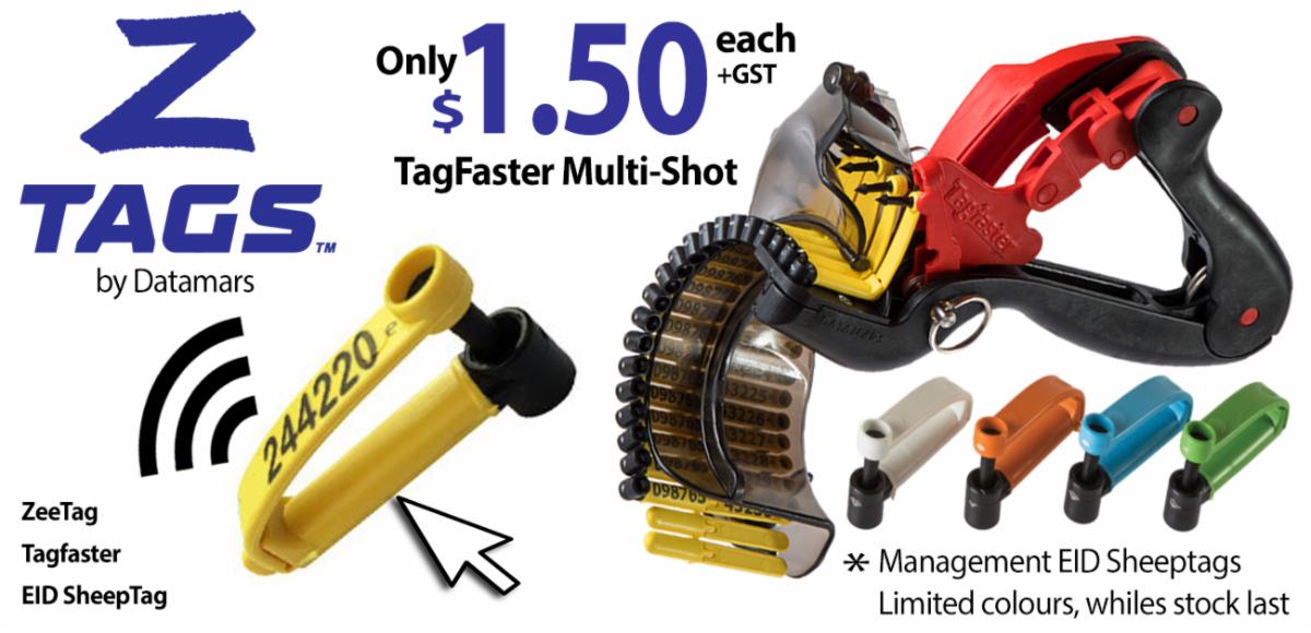 $2.25 NLIS Tags, Any Qty. FREE Toolbox, New Allflex Applicator ...