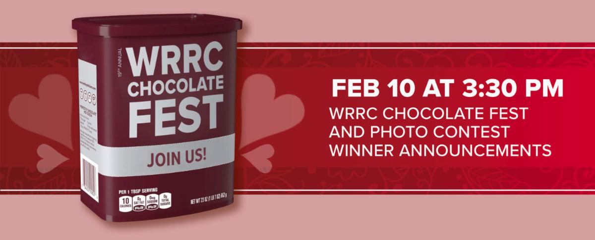 WRRC Weekly Wave: Registration Now Open for WRRC Chocolate Fest!