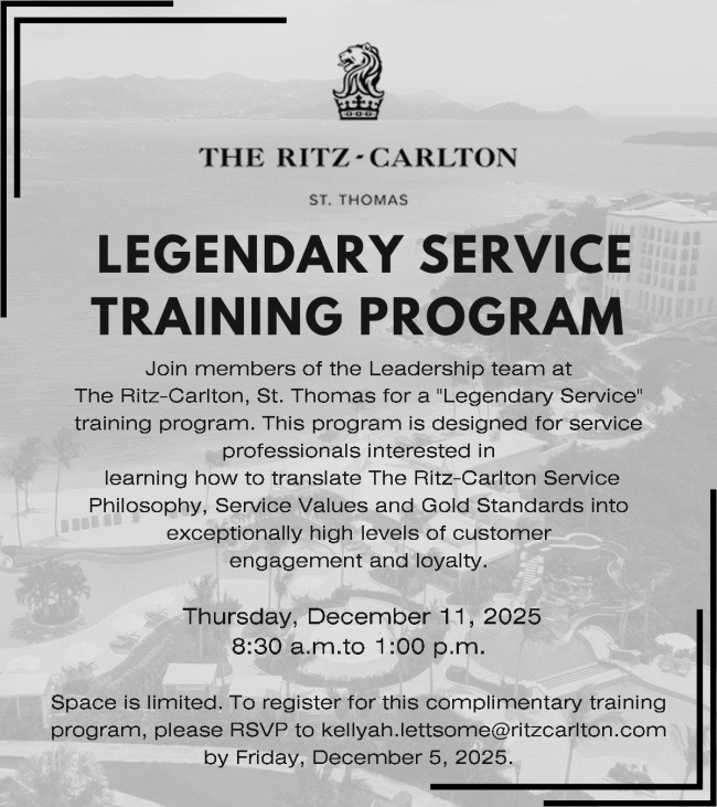 RSVP Today for Legendary Service Training with The Ritz-Carlton, St ...