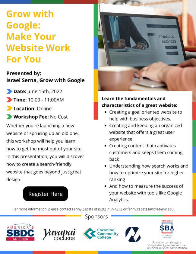 Grow with Google- Make Your Website Work For You 6/15