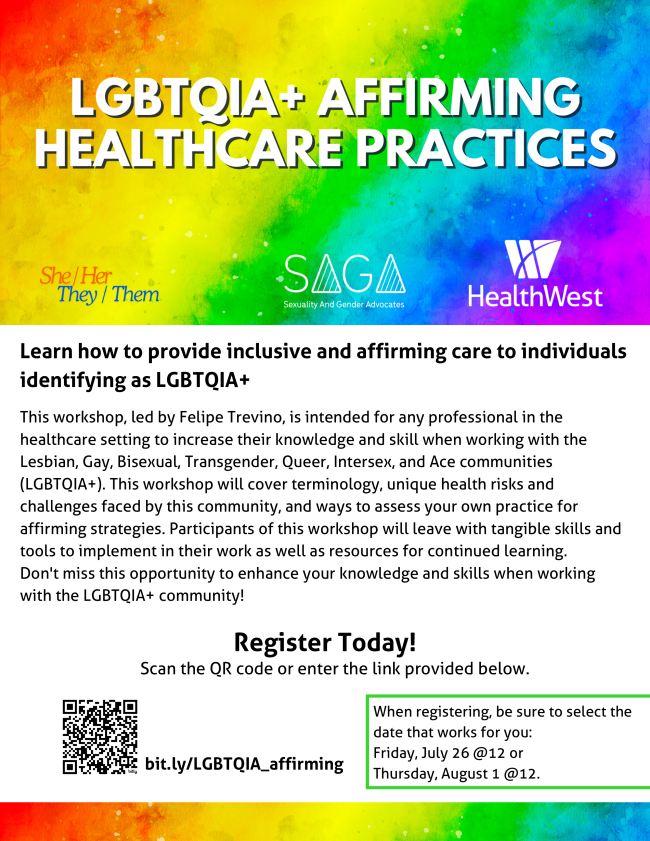 Healthwest Newsfeed - Mark Your Calendars!