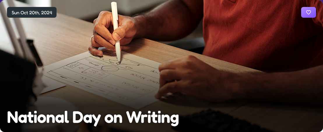 The Weekly DoctorDoug Report / October 20, 2024, 'National Day On Writing'!