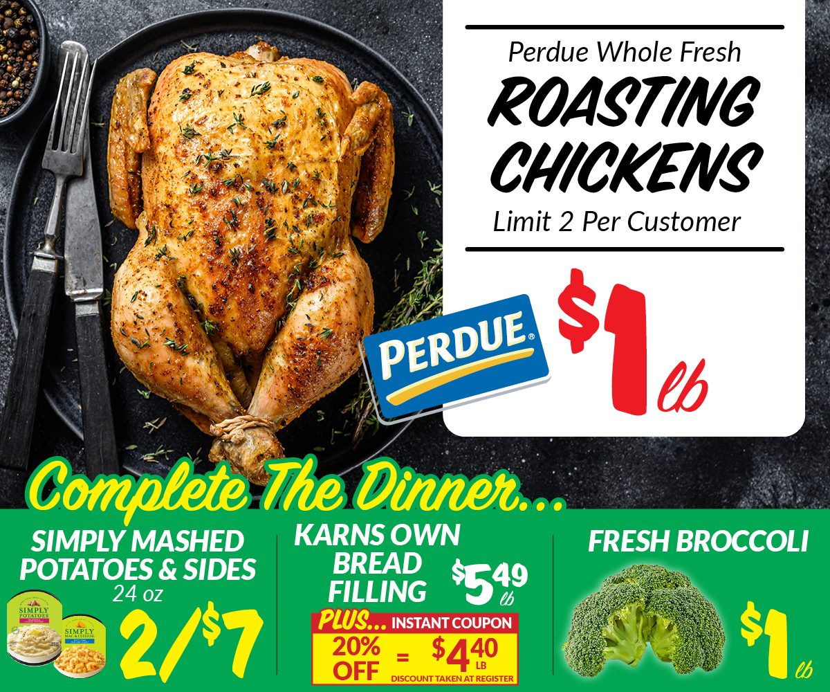 $1 lb Roasting Chickens!